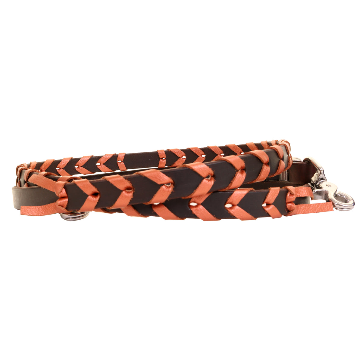 REIN19 - Chocolate Laced Roping Rein - Double J Saddlery