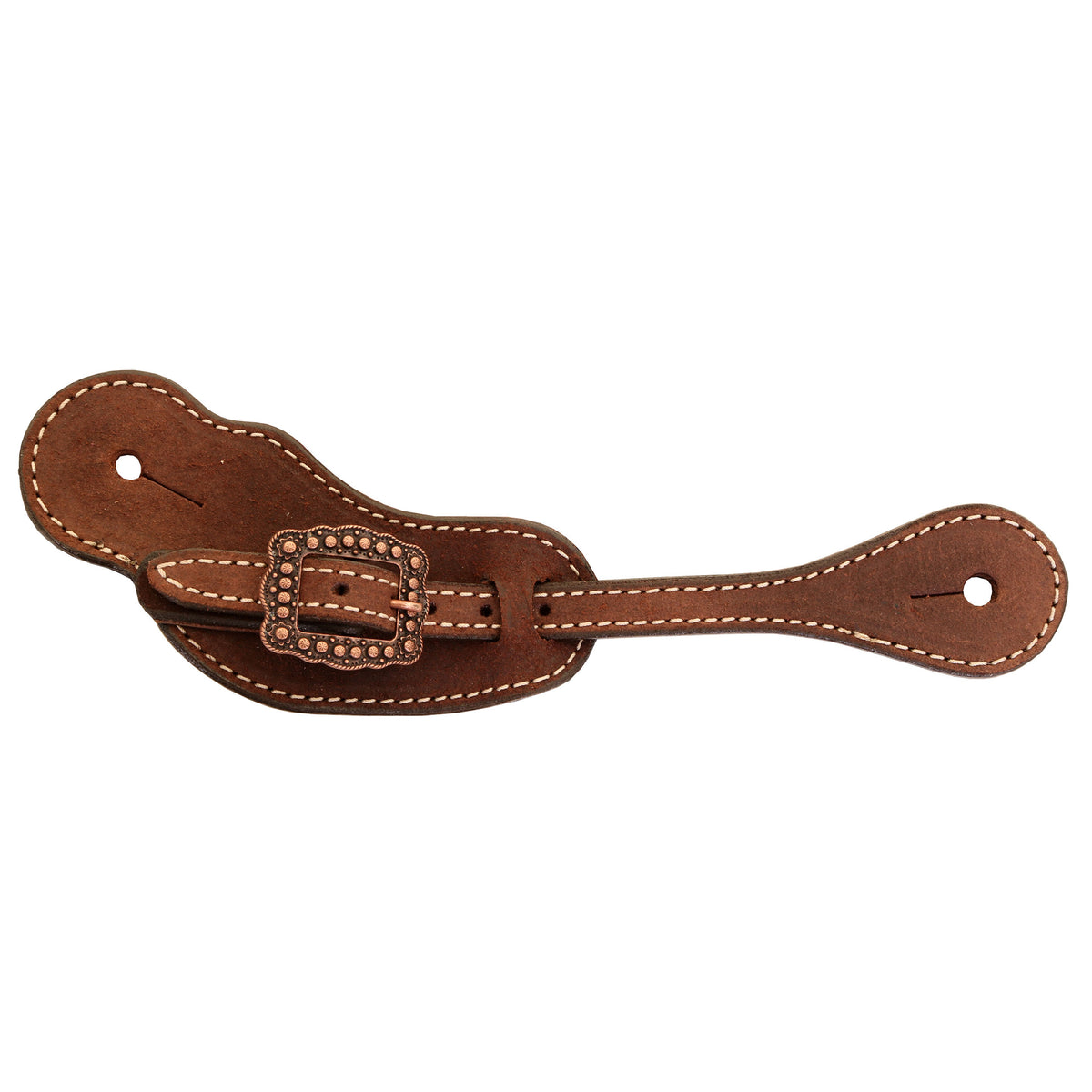 SS180 - Brown Rough Out Spur Straps - Double J Saddlery
