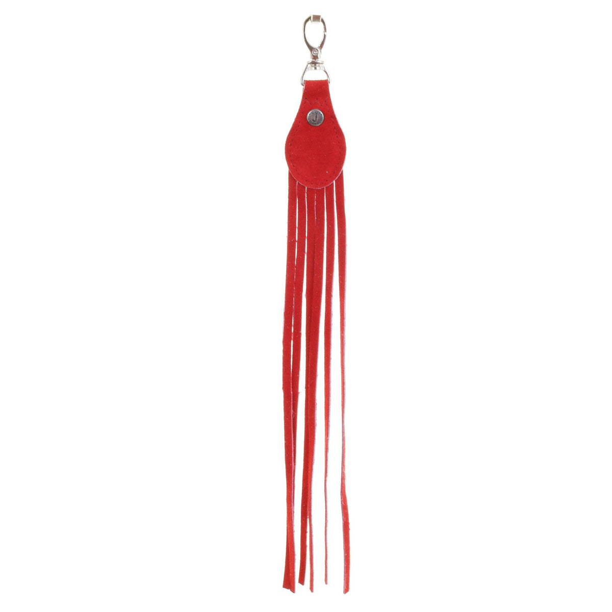 KC15 - Red Suede Leather Keychain - Double J Saddlery