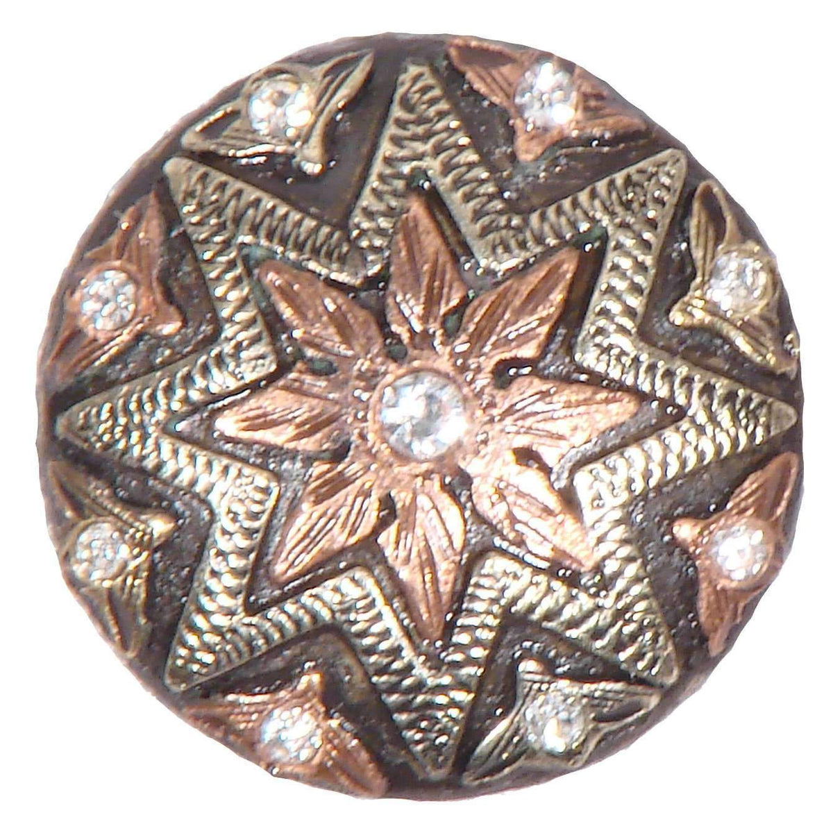 C912 - Vintage Star Flower Concho - Double J Saddlery