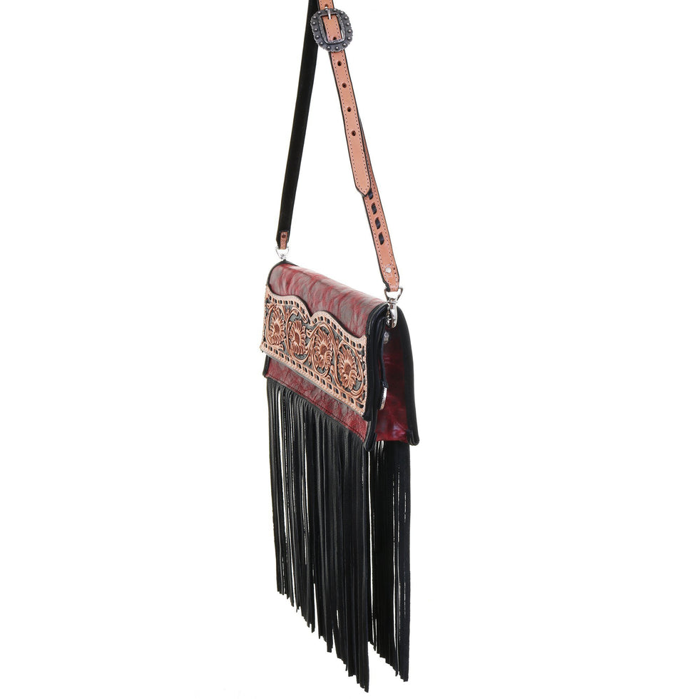 CSP08 -Sunflower Tooled Clutch Stadium Purse - Double J Saddlery
