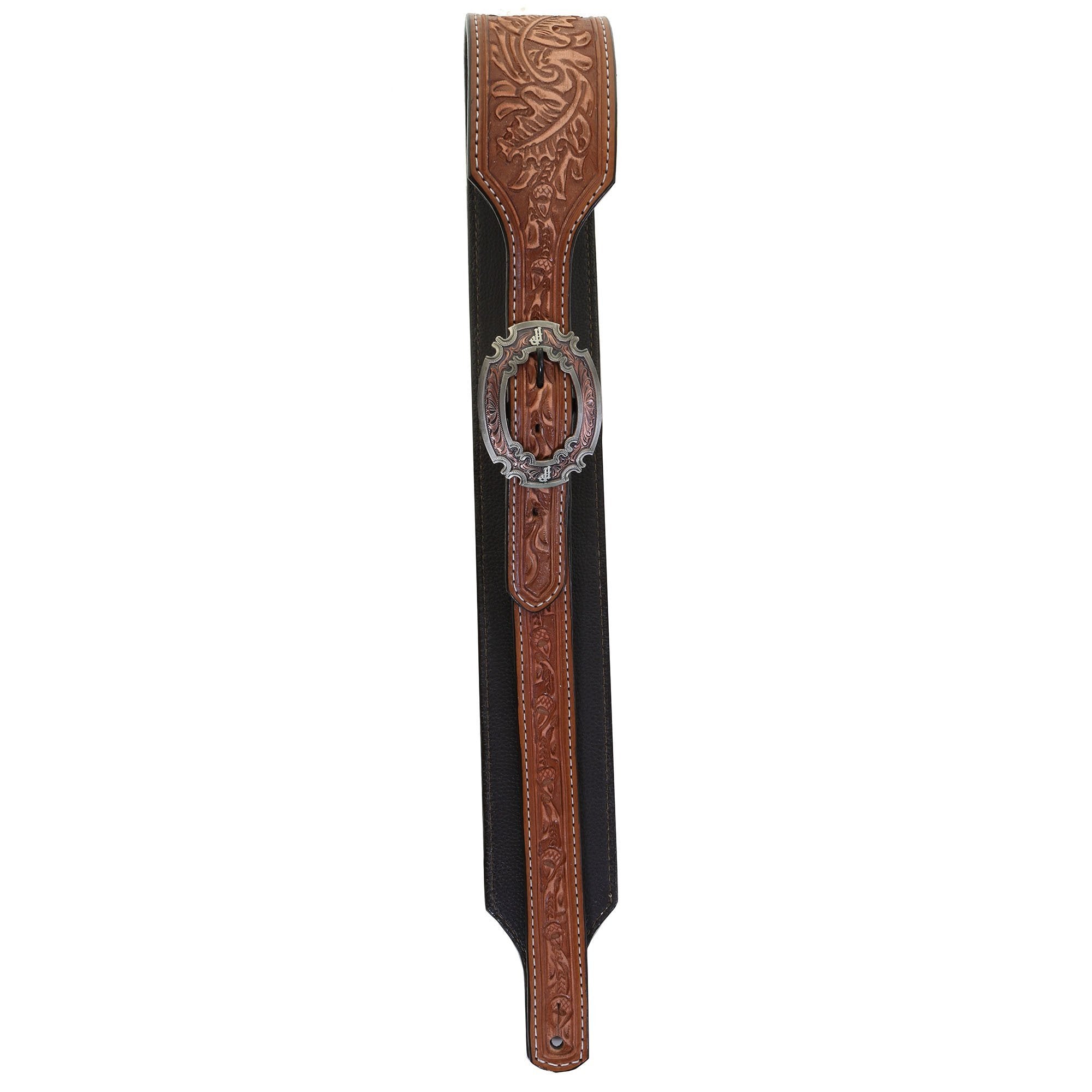 GUITARS27 - Pecan Vintage Guitar Strap - Double J Saddlery