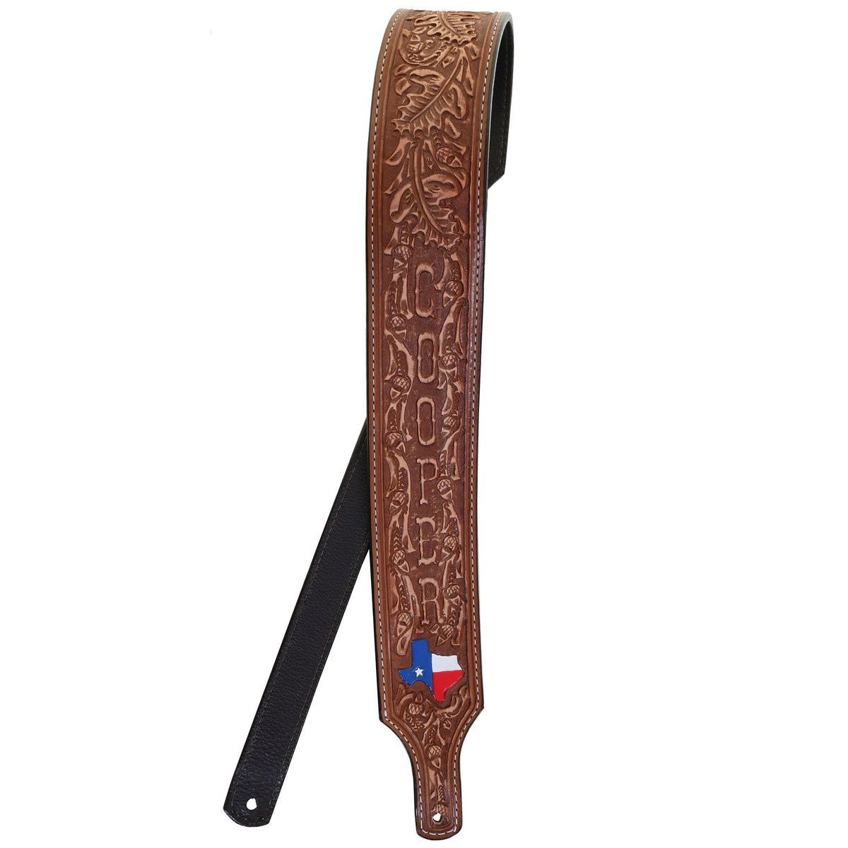 GUITARS27 - Pecan Vintage Guitar Strap - Double J Saddlery