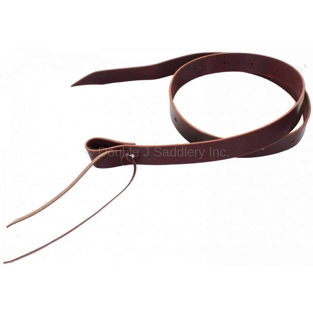 LATIGO02 - Burgundy Leather Latigo Tie Strap - Double J Saddlery