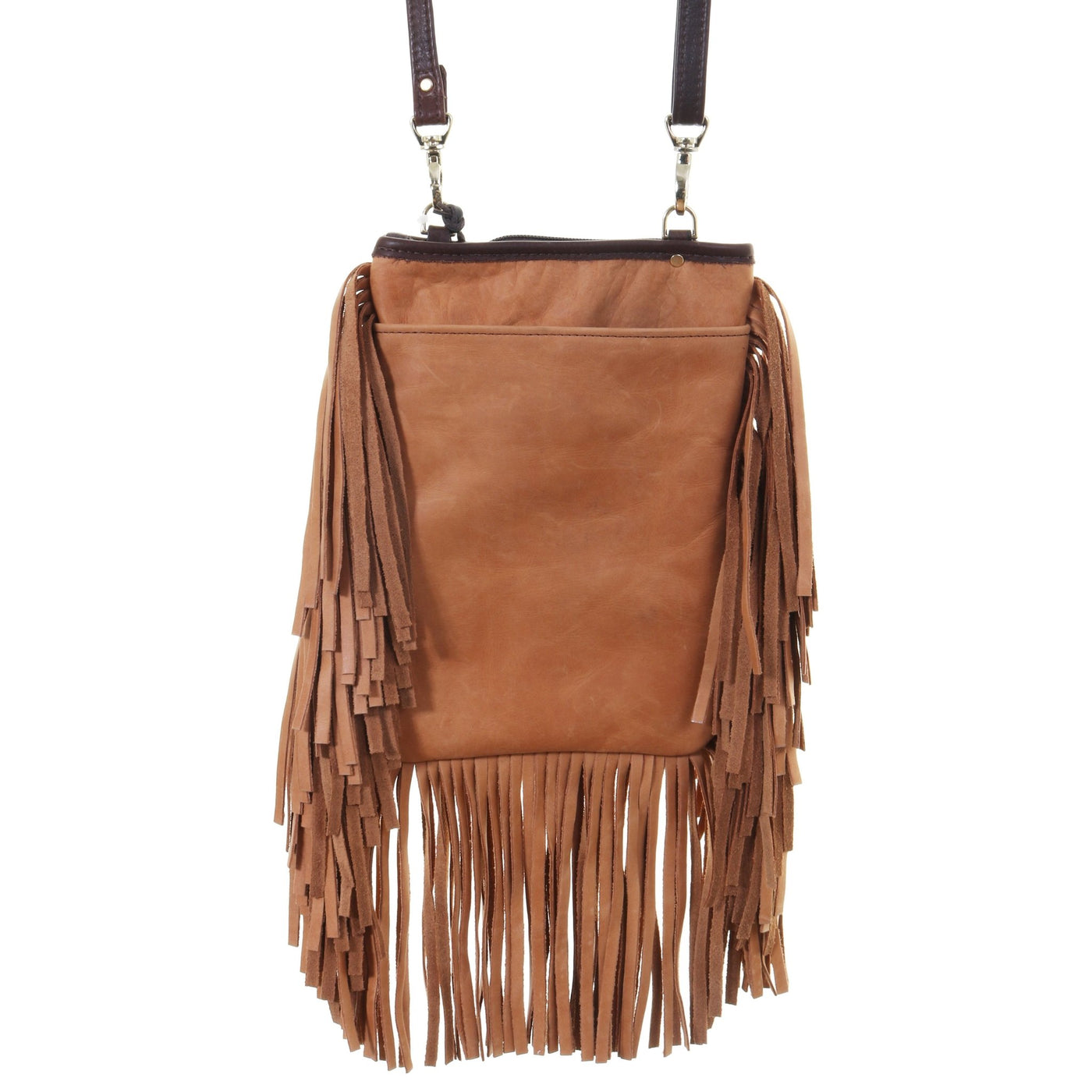 PP54 - Buckskin V Design Pouch Purse - Double J Saddlery