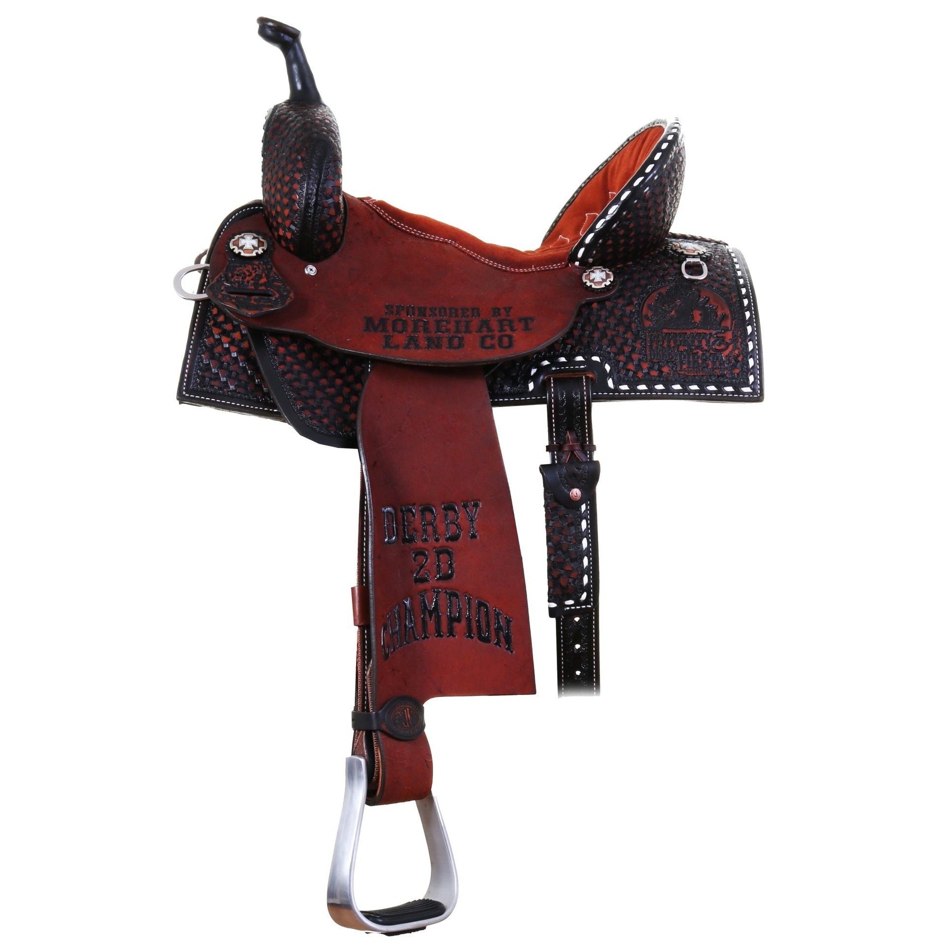 SBPFTROPHY01 - Pozzi Pro Flex Barrel Racer Trophy Saddle - Double J ...