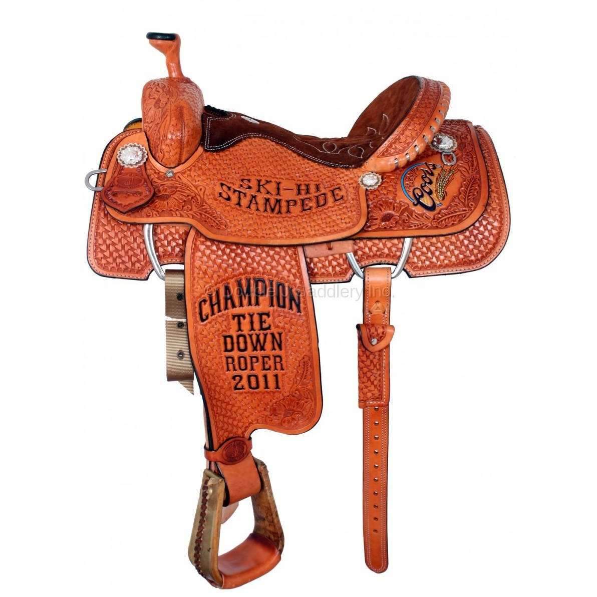 SCRTROPHY05 - Calf Roper Trophy Saddle - Double J Saddlery