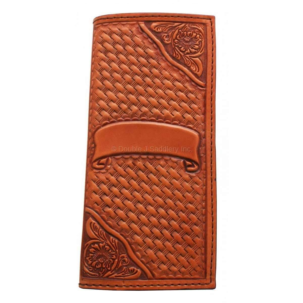 TBK15 - Hand-Tooled Tally Book - Double J Saddlery